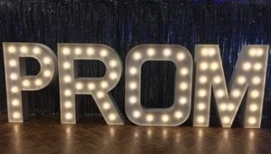 Light Up Letters For Hire - LETTERHIRE.COM - 01553611616